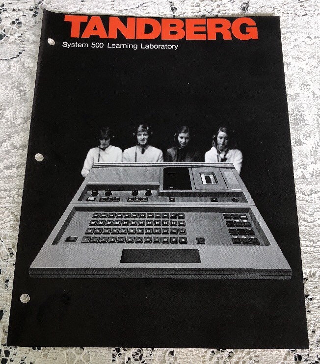 TANDBERG SYSTEM 500 LEARNING LABORATORY ORIGINAL COLOR PRODUCT BROCHURE ...