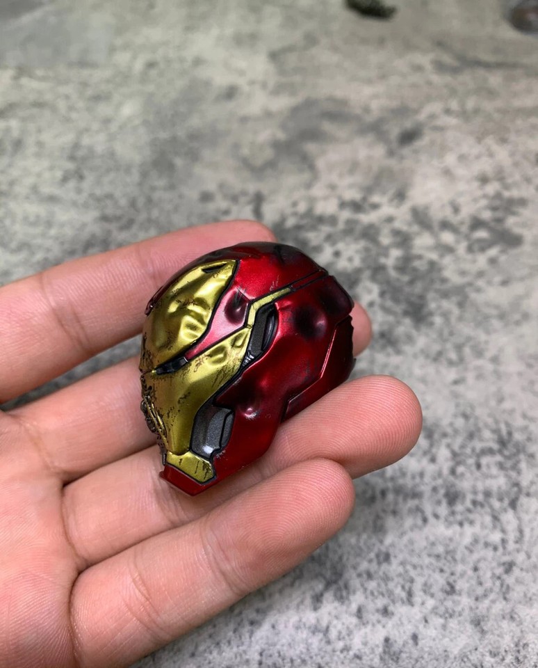 1/6 Tony Stark Iron Man Mark 50 Battle Damage Mask Figure New Hot Toys ...