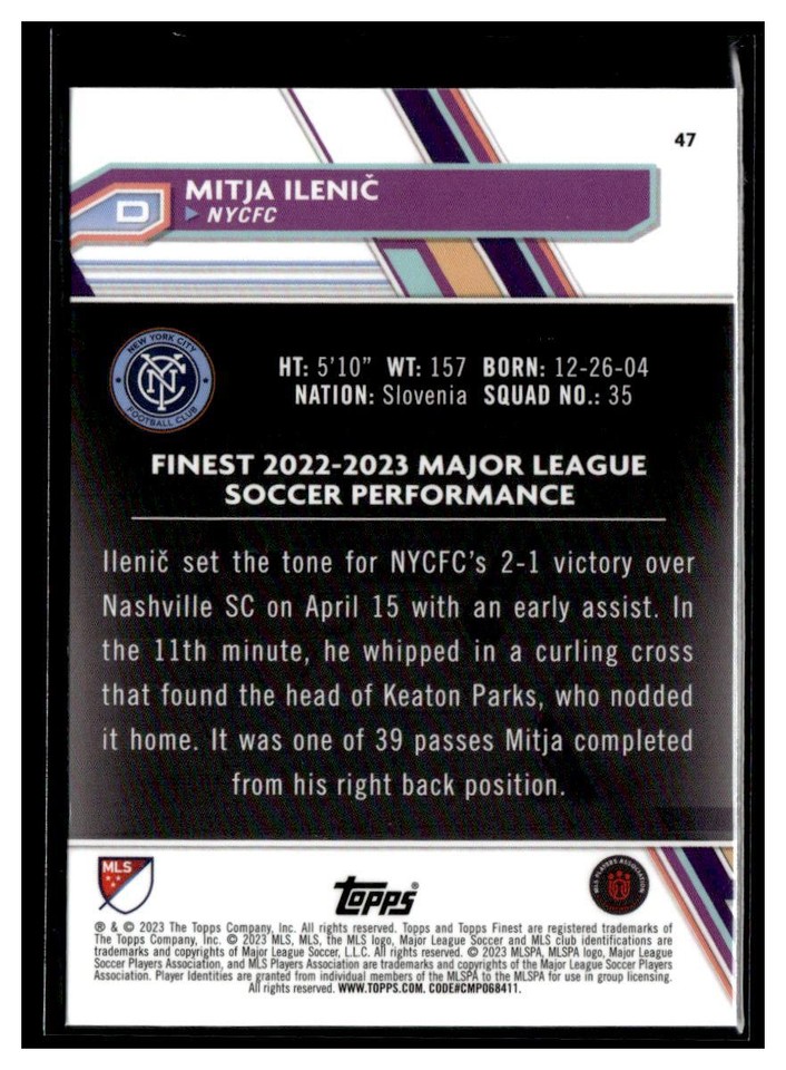 Finest MLS #47 Mitja Ilenic | eBay