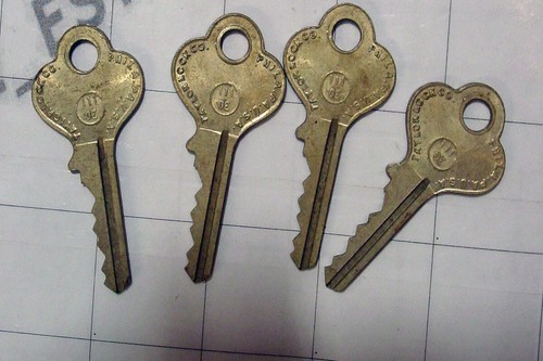vintage antique TAYLOR LOCK Co Phila Philadelphia PA OLD KEYS CP key ...
