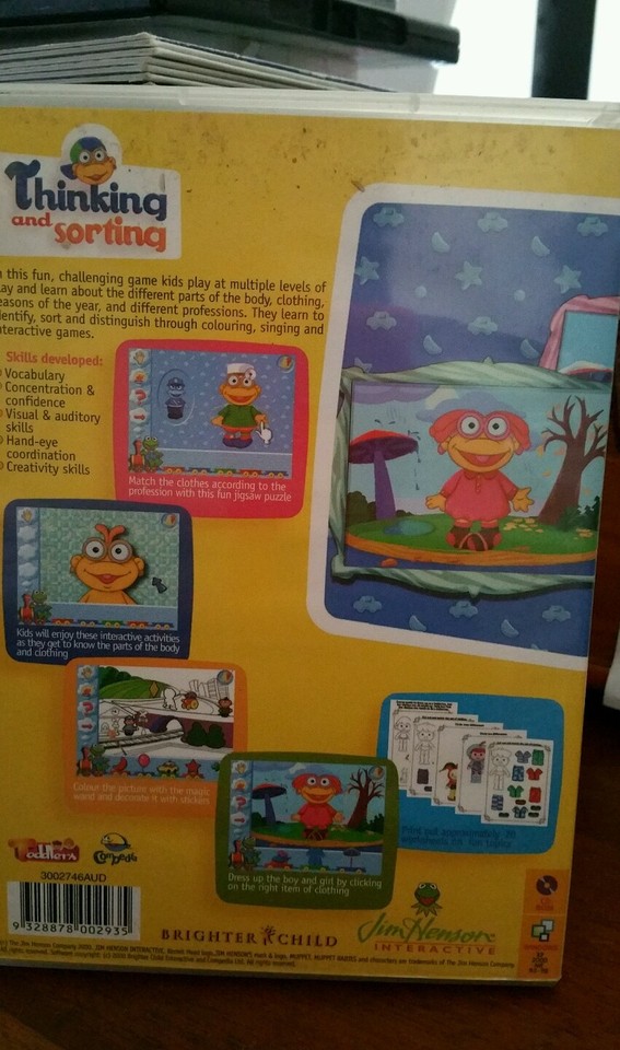Muppet Babies Thinking and Sorting PC GAME - FREE POST | eBay