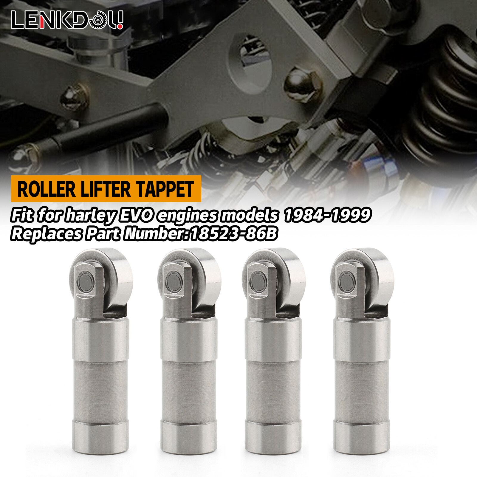 For Harley Roller Lifter Tappet Lifters 18523-86B Dyna Softail Touring ...