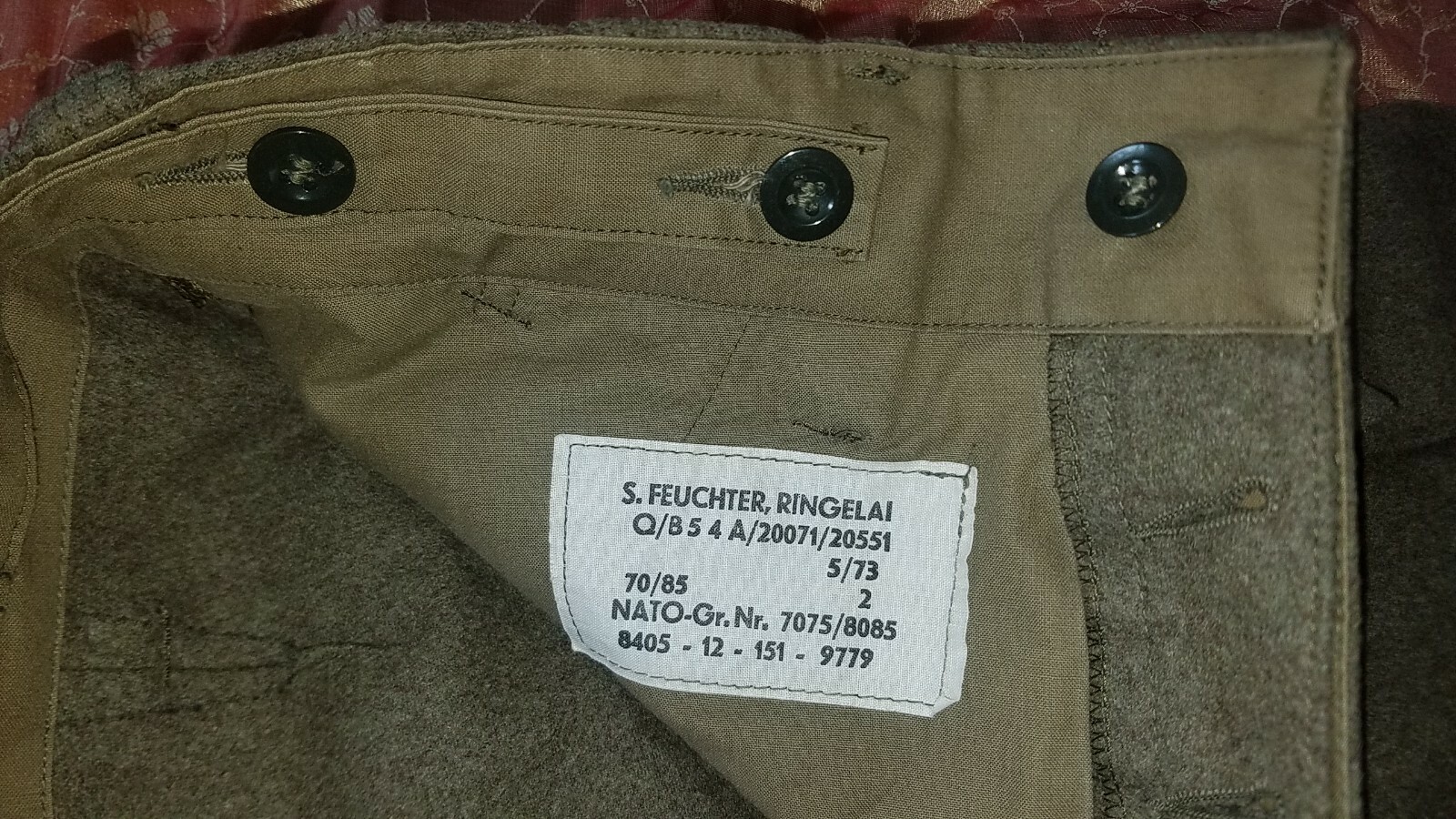 Vintage NATO Heavy Wool Military Pants Knickers Size … - Gem