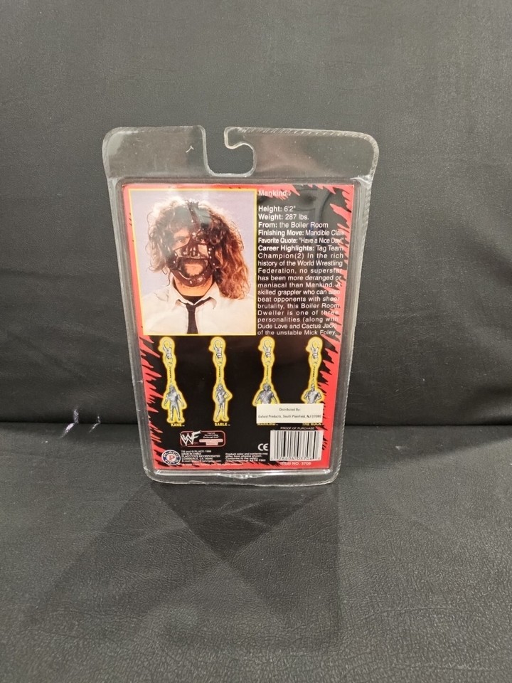 Placo Toys WWF World Wrestling Federation Mankind Keychain New Vintage ...