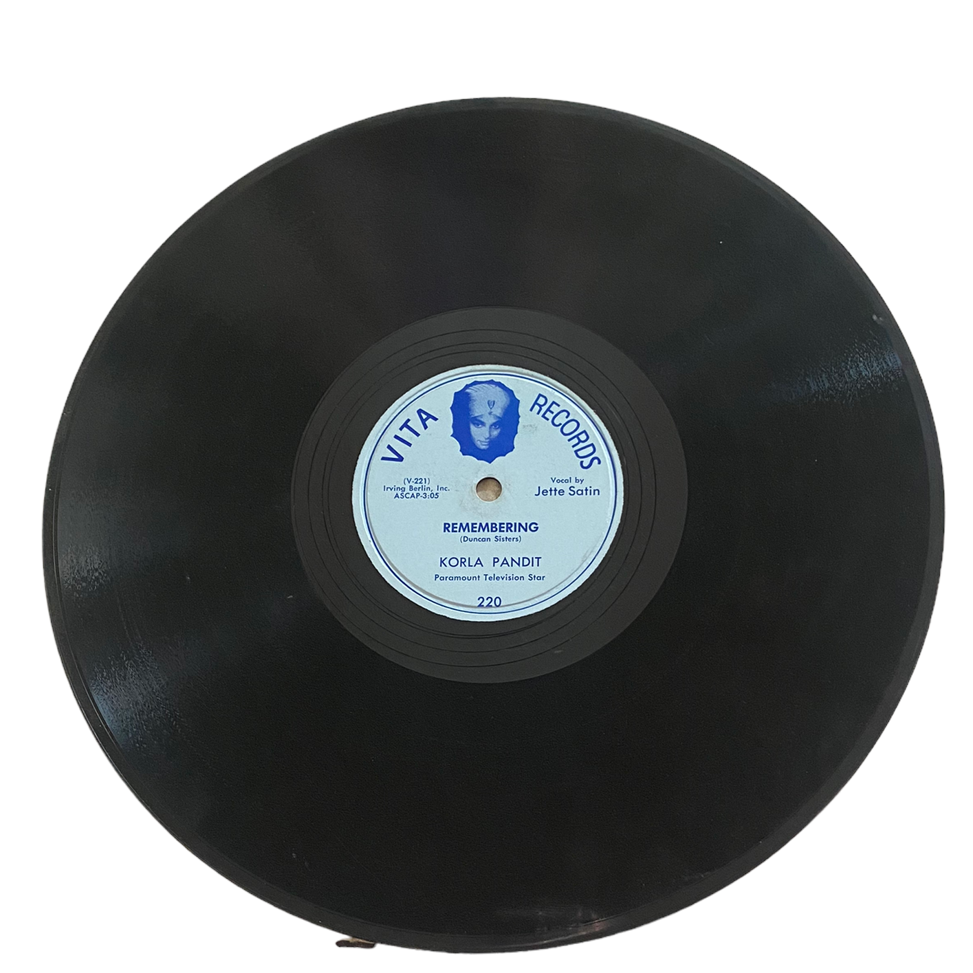 Korla Pandit Remembering They Say 78 RPM Single Vita Records 220 | eBay