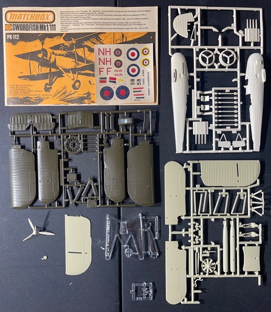 Vintage Matchbox Model Kit 1/72 40112 Fairey Swordfish MK I / III ...
