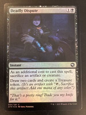 FOIL Deadly Dispute 094/281 MTG Adventures In The Forgotten Realms NM ...