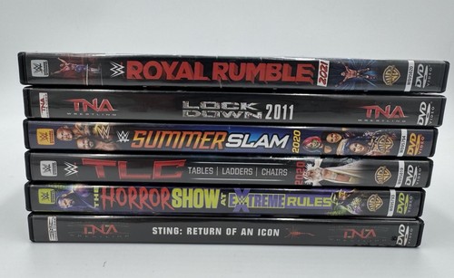 Lot of 6 (8 Disk Total) WWE \ TNA Wrestling DVDs | eBay