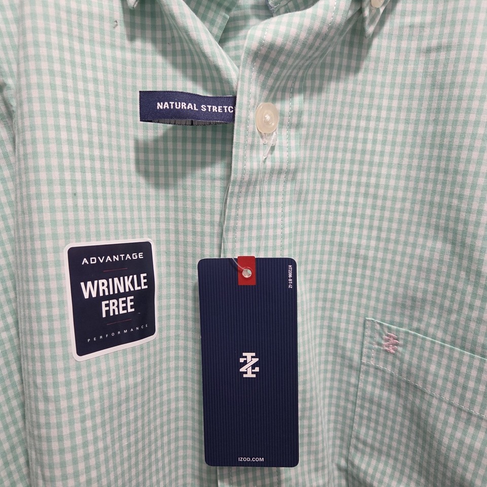 IZOD Comfort & Performance Men's Big Tall 5XLT Mint Green | eBay