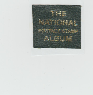 SCOTT LABEL "THE NATIONAL POSTAGE STAMP ALBUM", FOR SPECIALITY SERIES ...