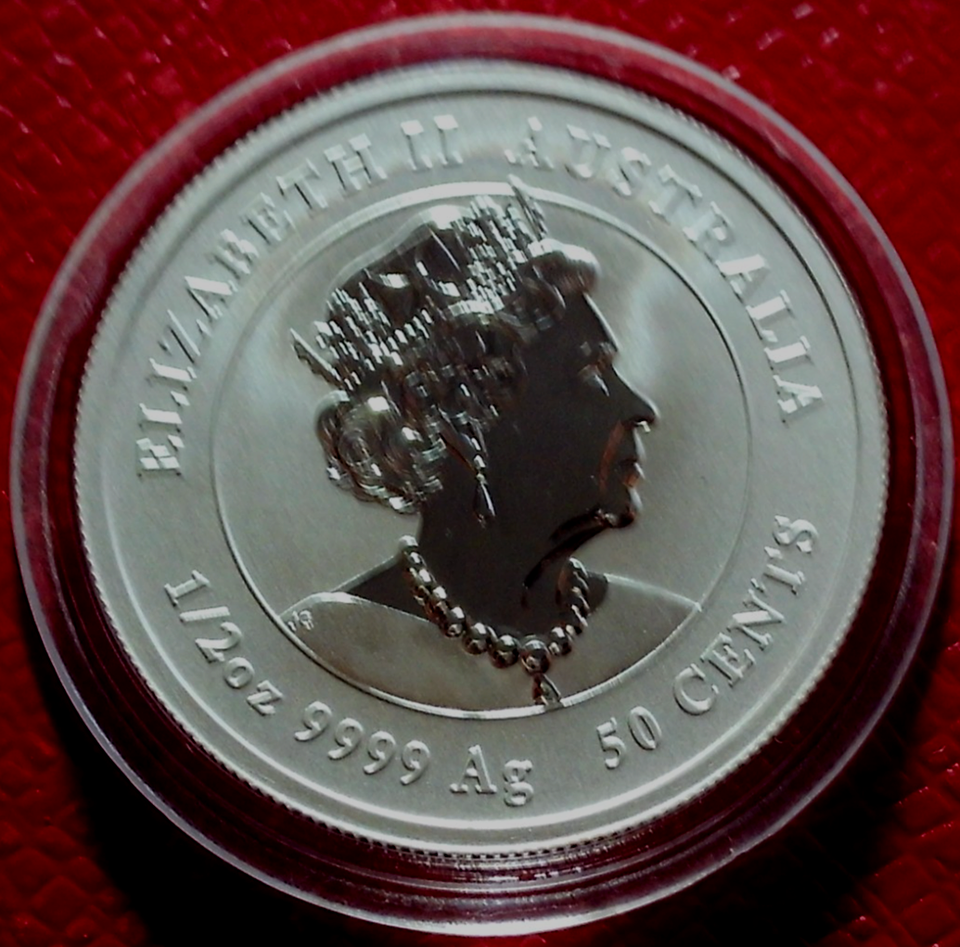 2020 Australia - Lunar Series III MOUSE 1/2 oz.9999 Silver Coin w ...