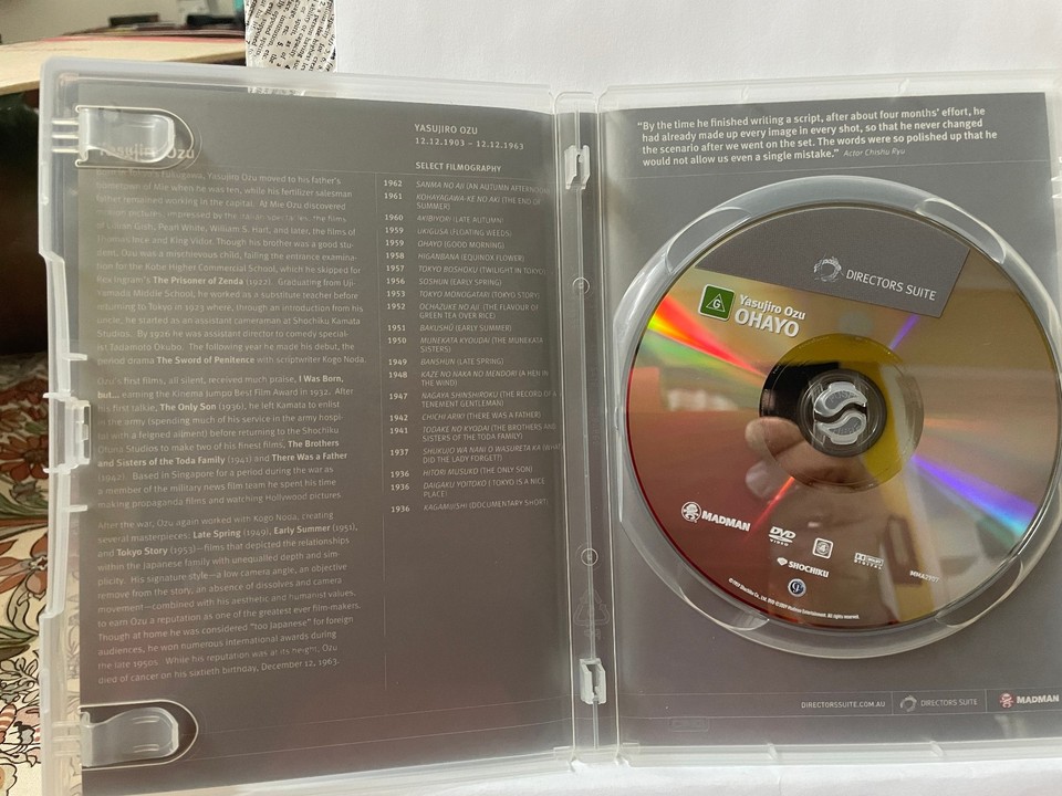 Yasujirō Ozu: Ohayo /Good Morning. DVD 1959 Colour REGION 4 : MADMAN ...