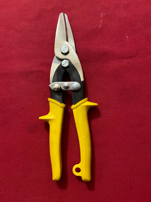 WISS STRAIGHT CUT MPC-3 AVIATION SNIPS MADE IN THE USA YELLOW HANDLE -L ...