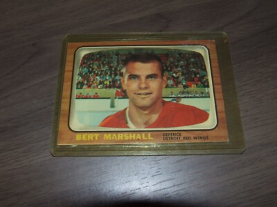 1966-67 Topps #51 Bert Marshall Detroit Red Wings | eBay