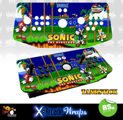 Sonic X Arcade Artwork Tankstick Overlay Graphic Sticker | eBay