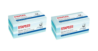 Staples Stickies Standard Notes 3" x 3" Assorted 100 Sh./Pad 12 Pads 2 ...