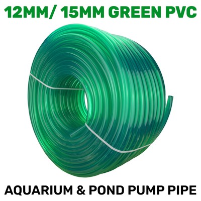 12/15mm IBC Tank Hose Aquarium Green PVC Pipe Fish Tank Koi Pond Water ...