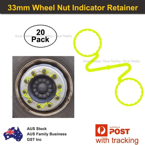 33mm Wheel Nut Indicator Retainers Double Link Truck Safety 20 Pack ...