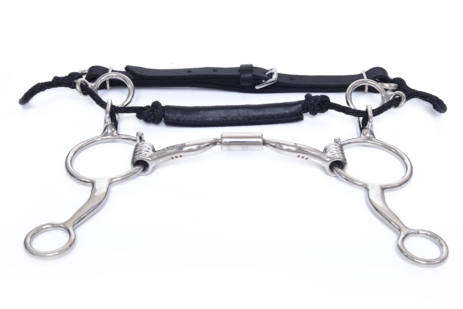 Cavalon Western Combination Low Port Barrel Bit w/ Leather Noseband | eBay