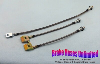 STAINLESS BRAKE HOSE SET Chevrolet Truck C10, 1/2 Ton, 1971 | eBay