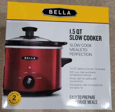 New 1.5 Quart Slow Cooker Small Crock Pot Warmer Cooking Appliance ...