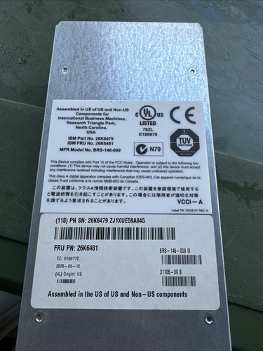 IBM 26K6479 FRU: 26K6481 6-Port Enterprise FC Switch Blade | eBay