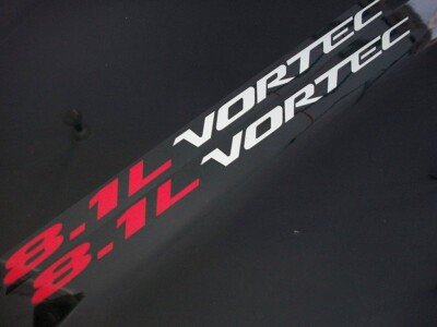 8.1L VORTEC (2) Hood Sticker Decals Emblem for Silverado Sierra 2500 ...