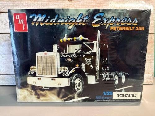 Vintage AMT Ertl Midnight Express Peterbilt 359 1/25 Scale Model Kit ...