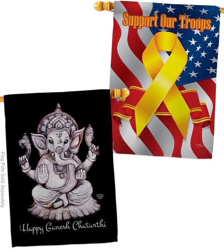 Ganesh Chaturthi House Flag Pack Religious Support Our Troops ...