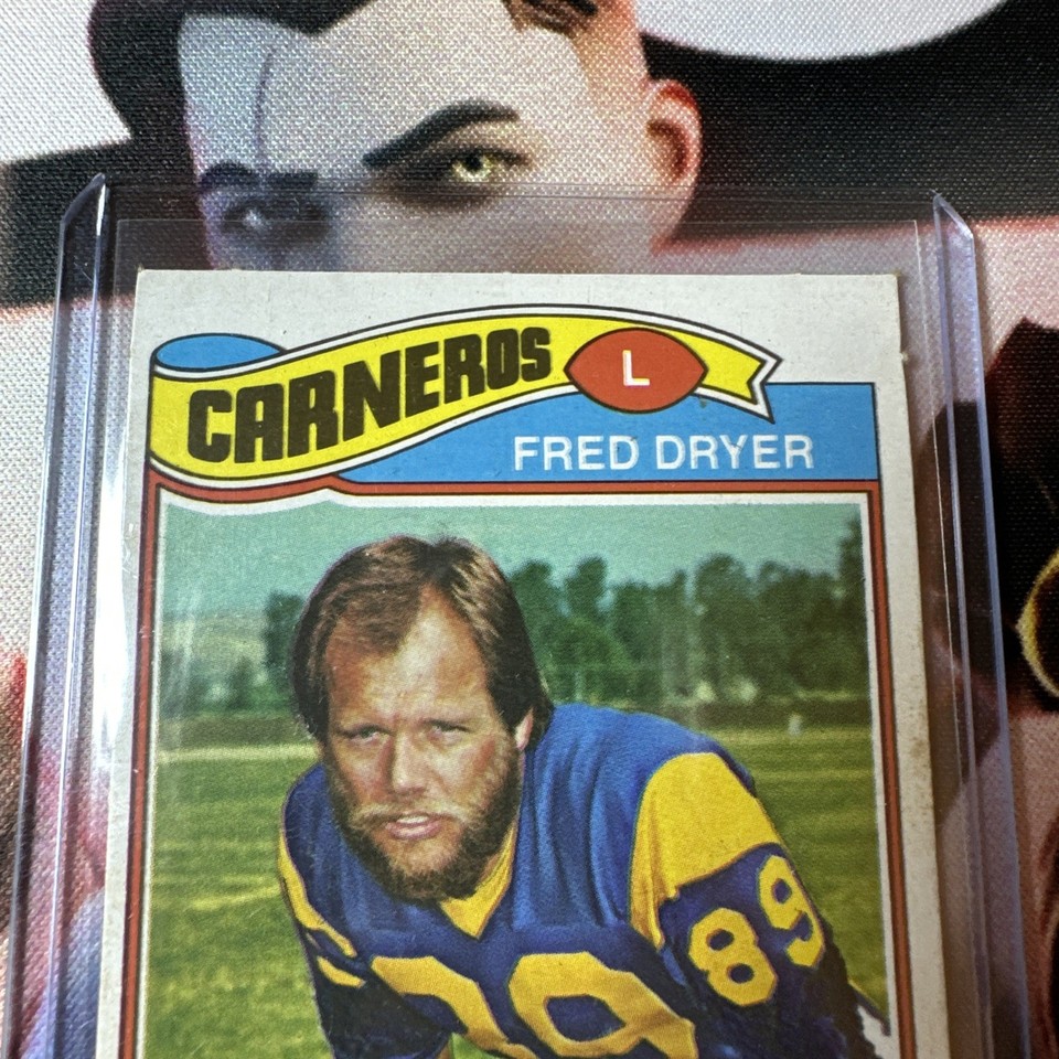 🔥🏈1977 Topps Mexican #513 Fred Dryer, Los Angeles Rams Dirty Dozen SP ...