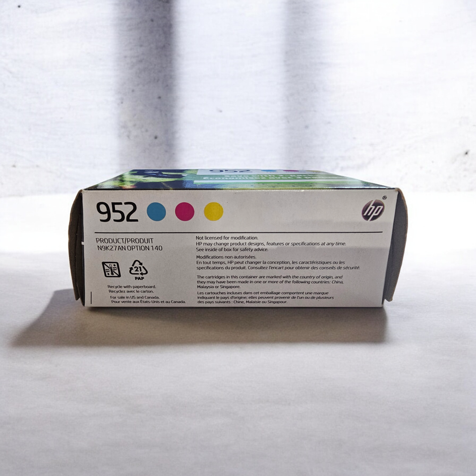 HP 952 Tri-Color Cyan, Magenta, & Yellow Ink Cartridges Exp 04/2026 | eBay