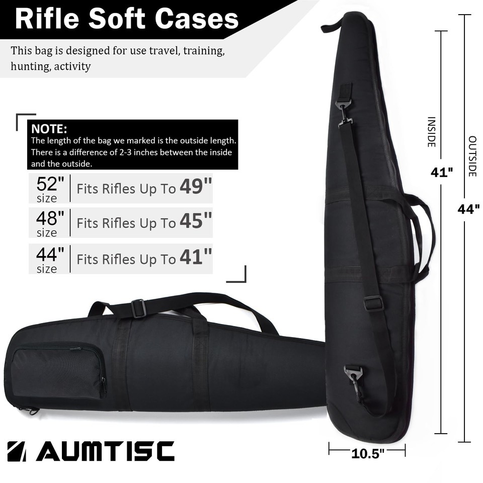 Soft Rifle Case 41/45/49 Padded Shotgun Gun Bag for Storage Scoped ...