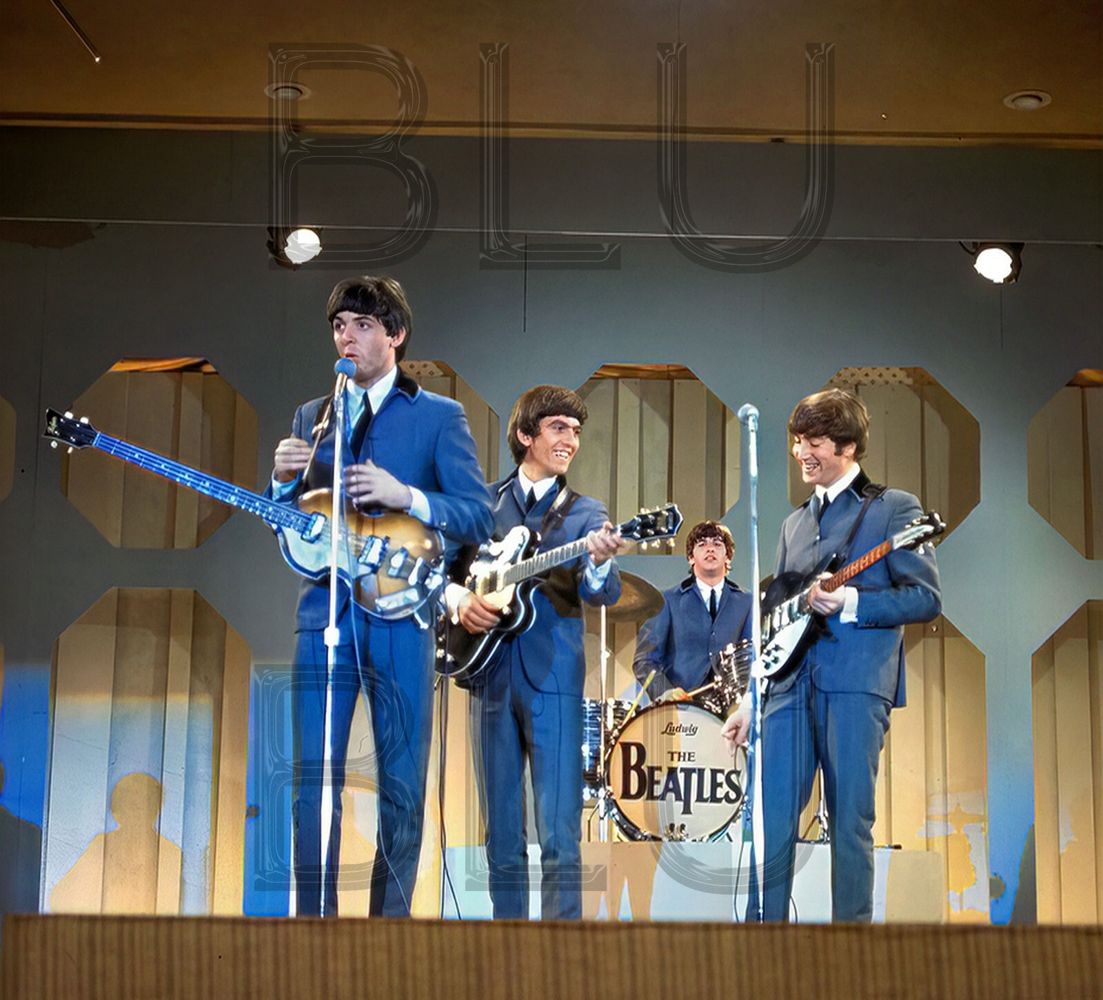 Deauville Hotel, Beatles, Ed Sullivan Feb 1964 Miami Beach 14 x 11 ...