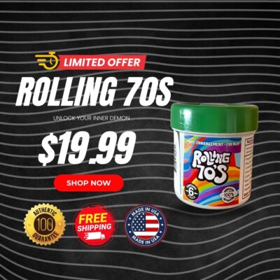 Premium The Rolling 70s Sexual Enhancer for Men, 6 Capsule | eBay