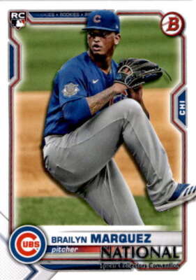 2021 Bowman NSCC National Redemption #13 Brailyn Marquez RC Chicago ...