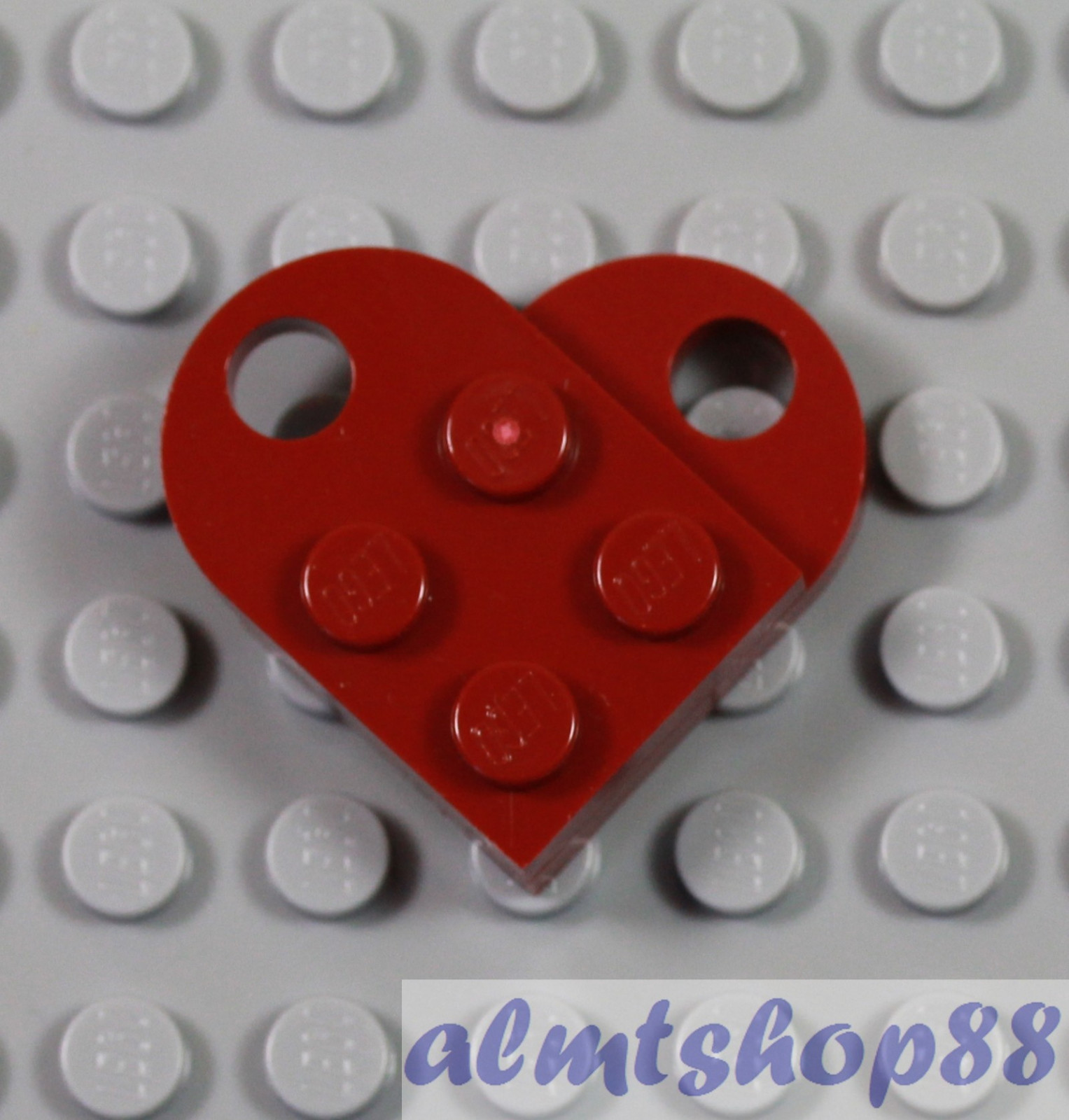 LEGO - Heart Charm - PICK YOUR COLORS 3x2 Plates w/ Hole Love Valentine ...