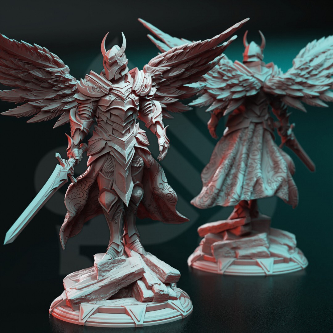 Syelros Arch Angel of Justice Paladin Cleric Fighter Miniature | D&D ...