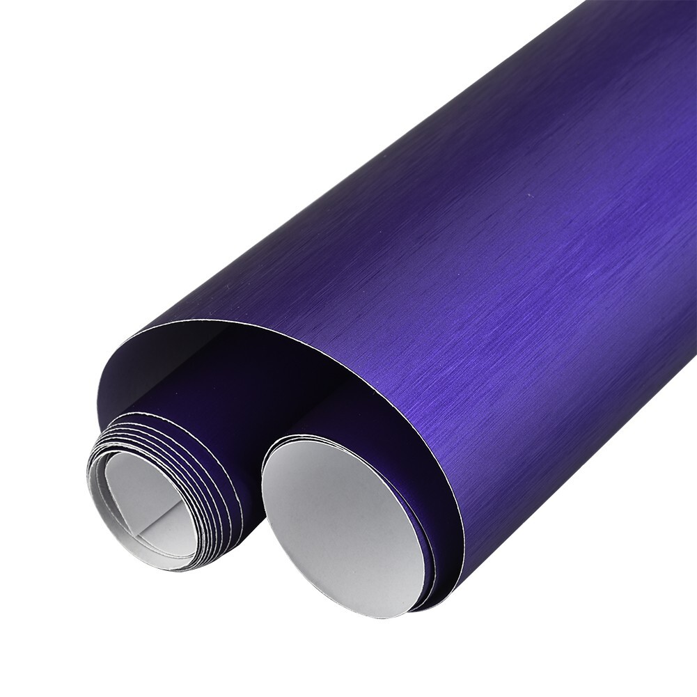 Sticker Car Decor Matte Chrome Parts Purple UV Resistant Vinyl ...