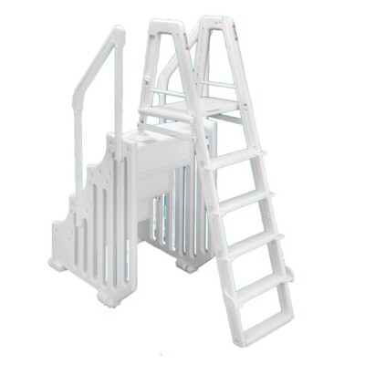 Ocean Blue 38" Mighty Step & Ladder Set Above Ground Swimming Pool ...