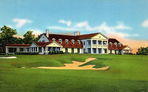 Postcard Bridgeport CT Brooklawn Country Club Golf Course Clubhouse | eBay