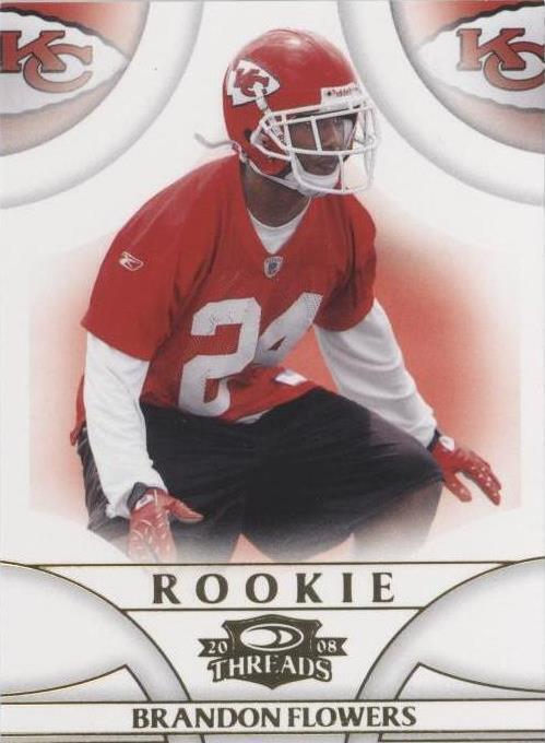 2008 Donruss Threads - Rookie Brandon Flowers #160 Rookies /999 (RC ...