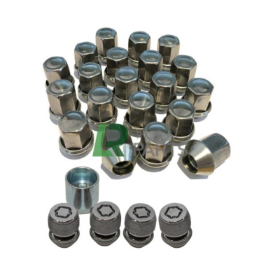 FOR RANGE ROVER EVOQUE NEW ALLOY WHEEL NUTS X16 WITH LOCK SET/ KEY(2012 ...
