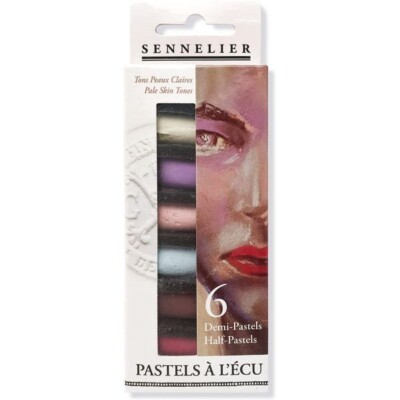 Sennelier 6 demi pastels à l'écu Sennelier PORTRAIT Tons Peaux Claires ...