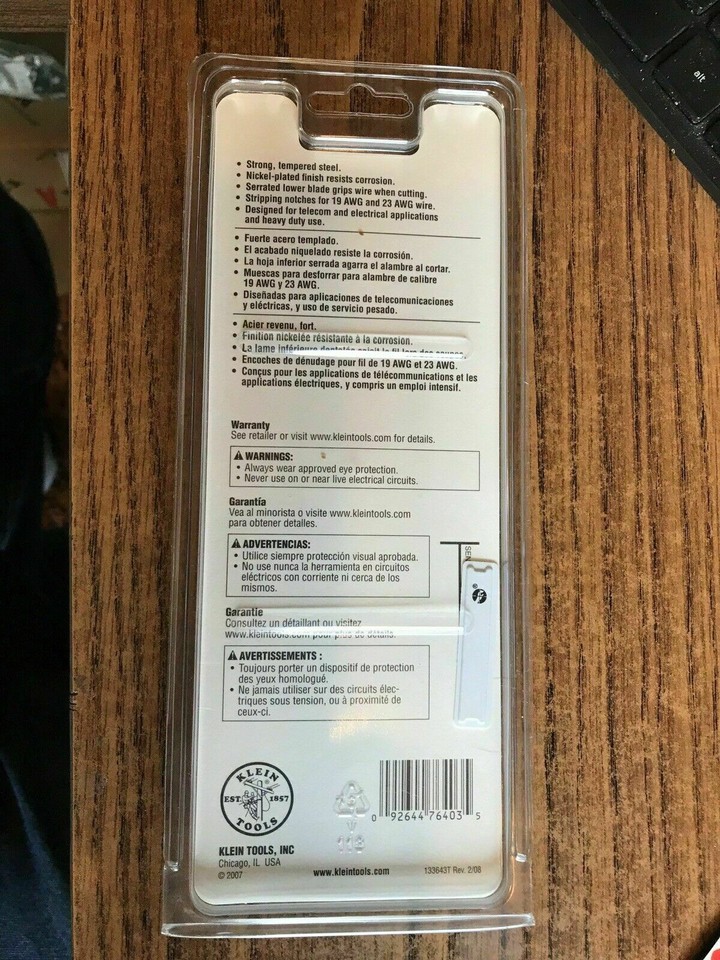 Klein Tools 2100-7 Electrician's Scissors - Stripping Notches | eBay