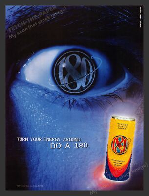 180 Energy Drink "Do a 180" 2000s Print Advertisement 2001 | eBay