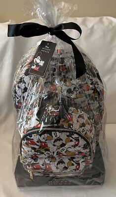 Bioworld Disney Mickey Mouse Large and Mini Backpack 2 Piece Gift Set ...
