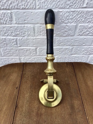 VINTAGE DATED 1938 GASKELL & CHAMBERS BRASS HAND PULL BEER ALE BITTER ...