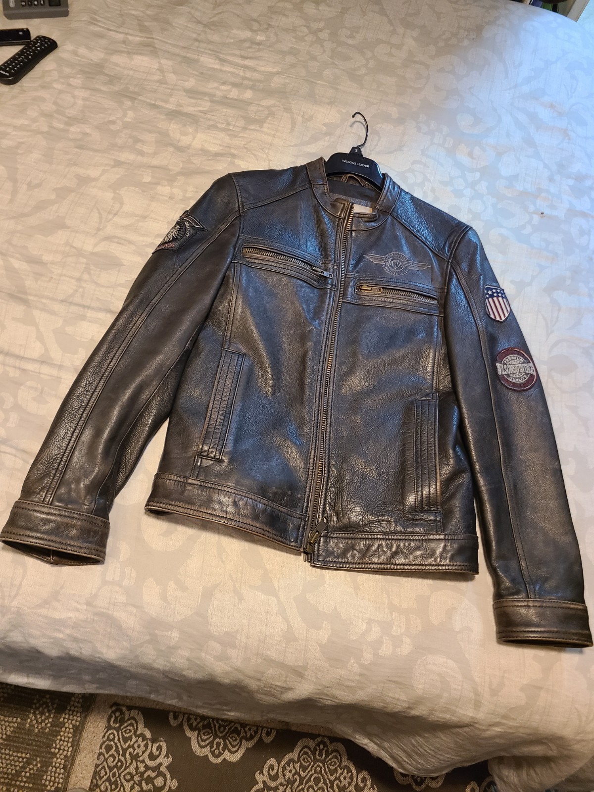 Wilson's Leather Aviator Jacket Small Mens (Pre-owned) - Gem