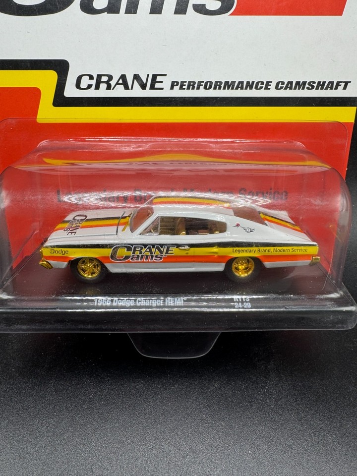 M2 Machines Gold Chase Crane Cams 1966 Dodge Charger Hemi 1:64 Diecast ...