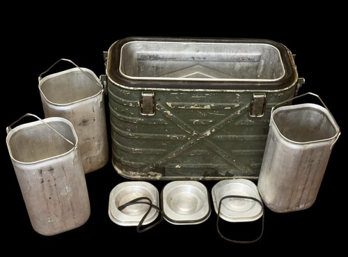 VTG AMF U.S. WYOTT ARMY Insulated Cooler Military Food Container w 3 ...